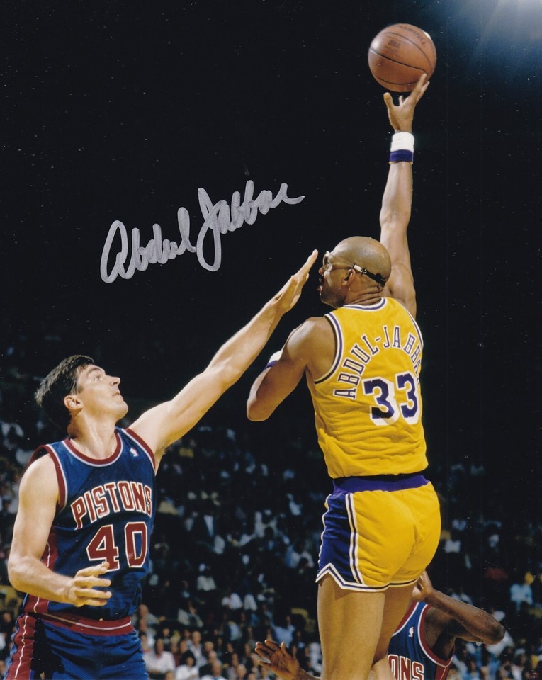 KAREEM ABDUL-JABBAR AUTOGRAPH SIGNED 8X10 PHOTO LOS ANGELES LAKERS | eBay
