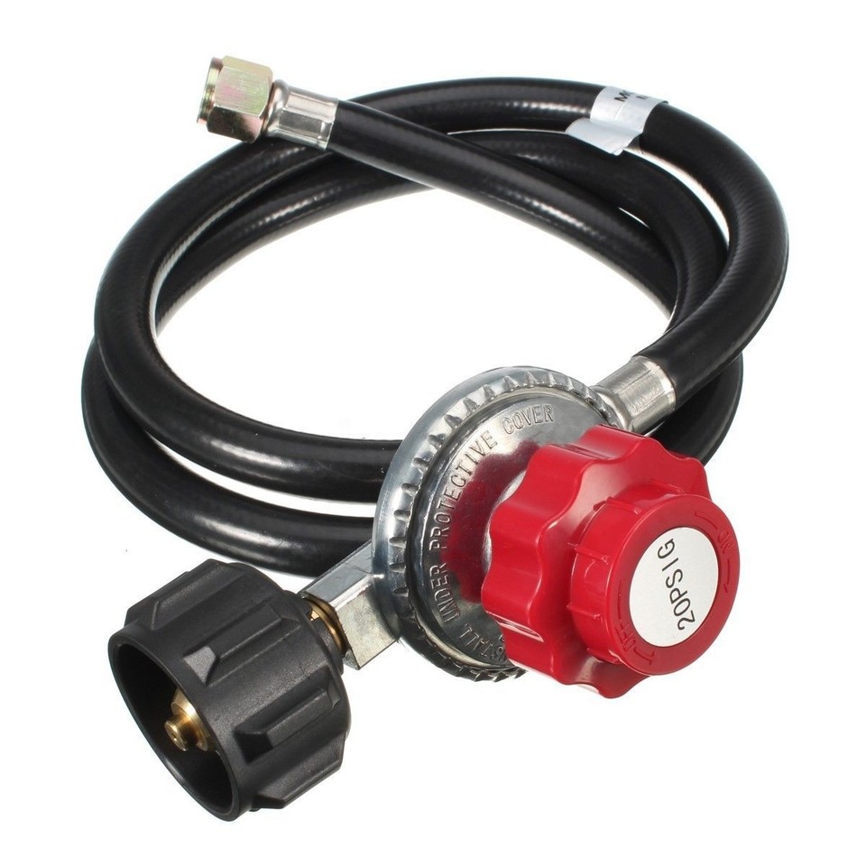 Propane Regulator High pressure LPG BBQ gas burner stove fryer with 4 ...