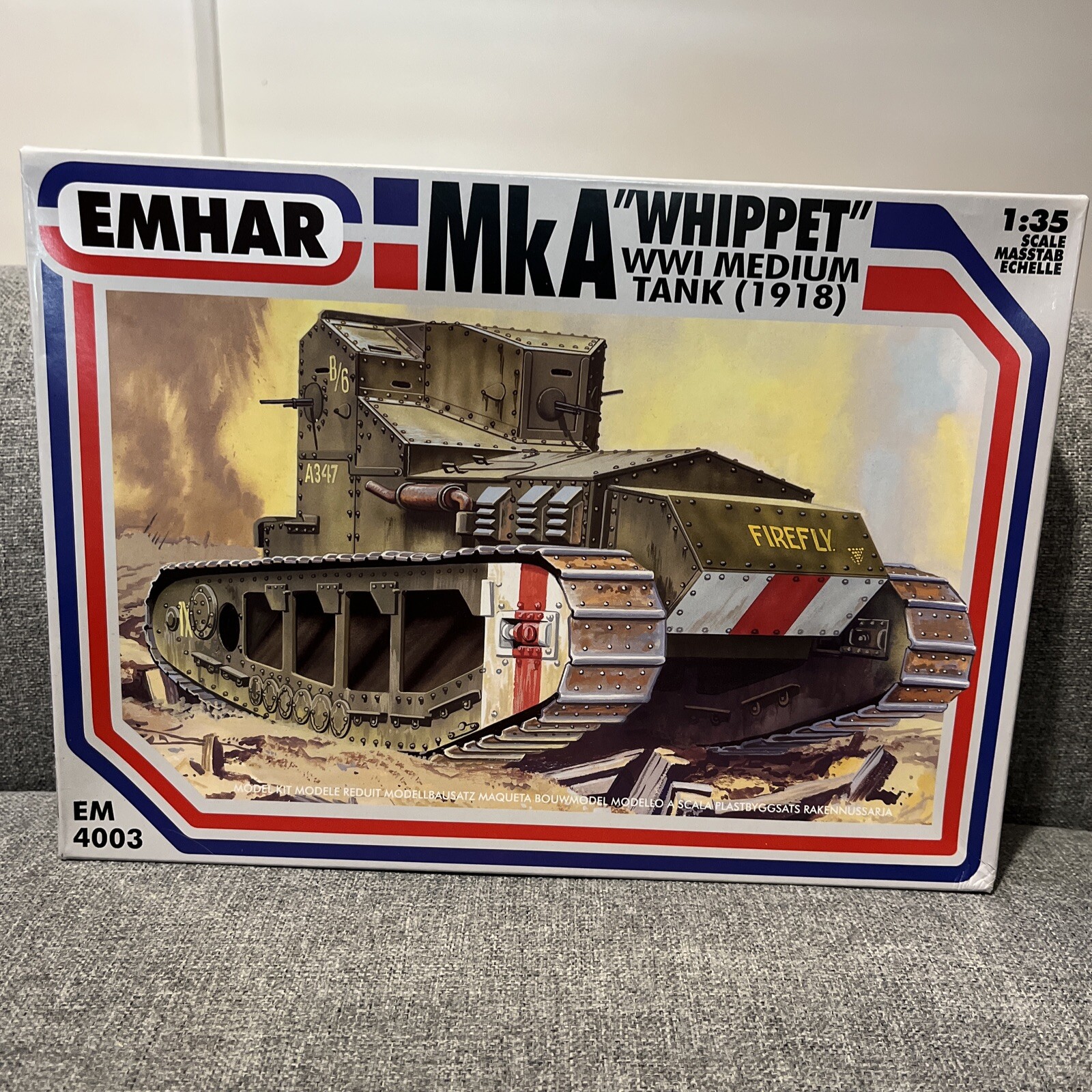 Emhar 1/35 Em4003 MKA Whippet Ww1 Medium Tank 1918 Model Kit for sale ...