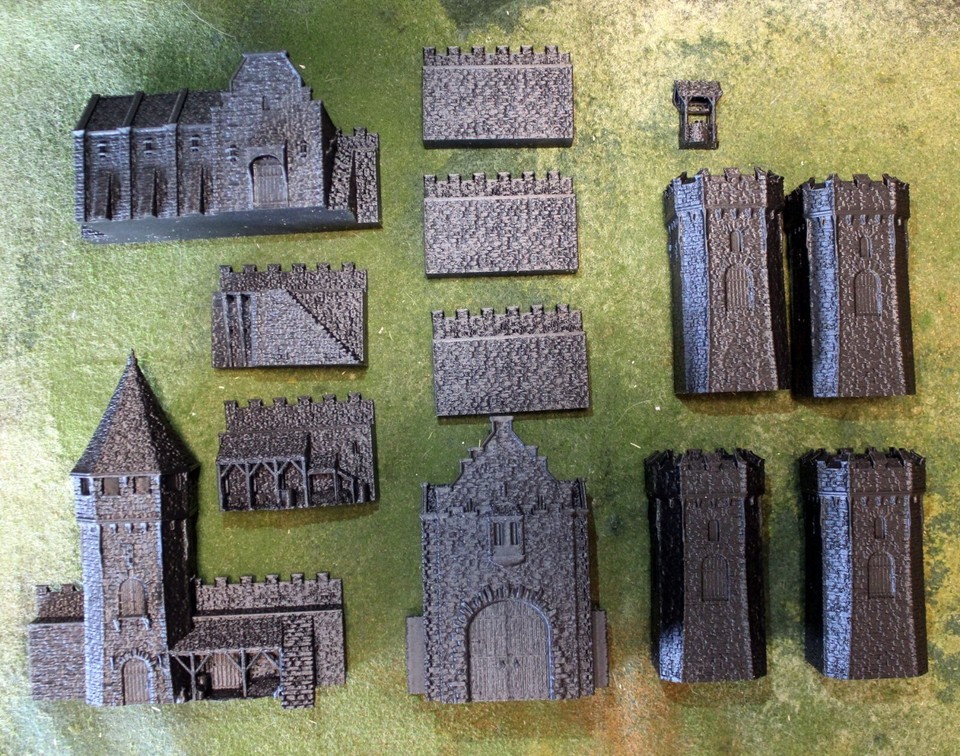 Greendale European Border Fort Modular Castle 15mm Terrain DBM DBA ...