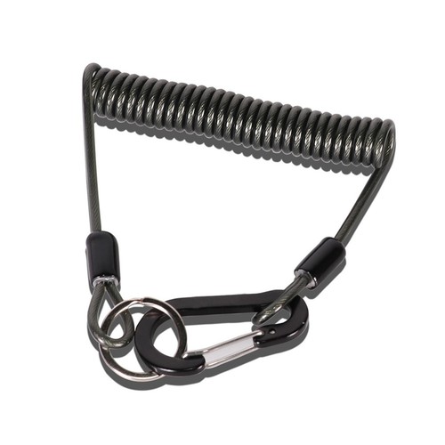 Fishing Lanyard Fishing Tool Tether Steel Wire Leash Retractable Spring ...