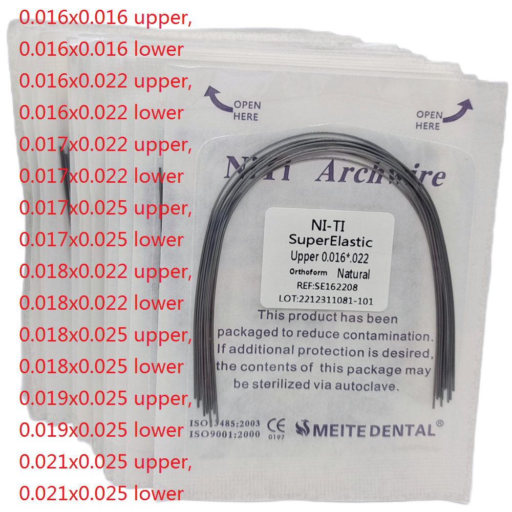 Orthodontic Arch Wires 10 Pack 10-Pack Dental Orthodontic Arch Wire ...
