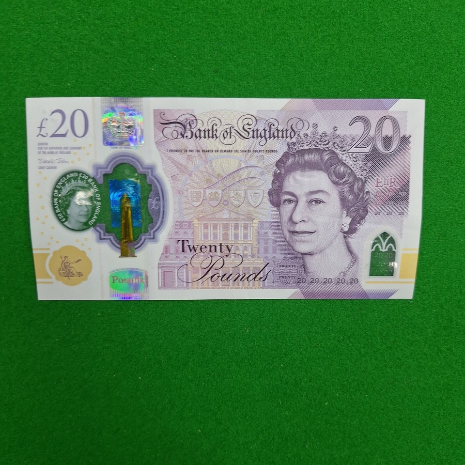 20 Twenty Pound Note Serial Number Rare Collectible CC 22222222 | eBay UK
