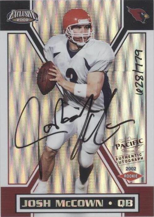 2002 Pacific Exclusive Josh McCown #181 for sale | eBay