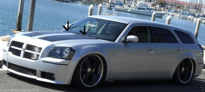19" HOOD Stripe Stripes Decals Graphics FIT All YR Dodge Magnum or ...