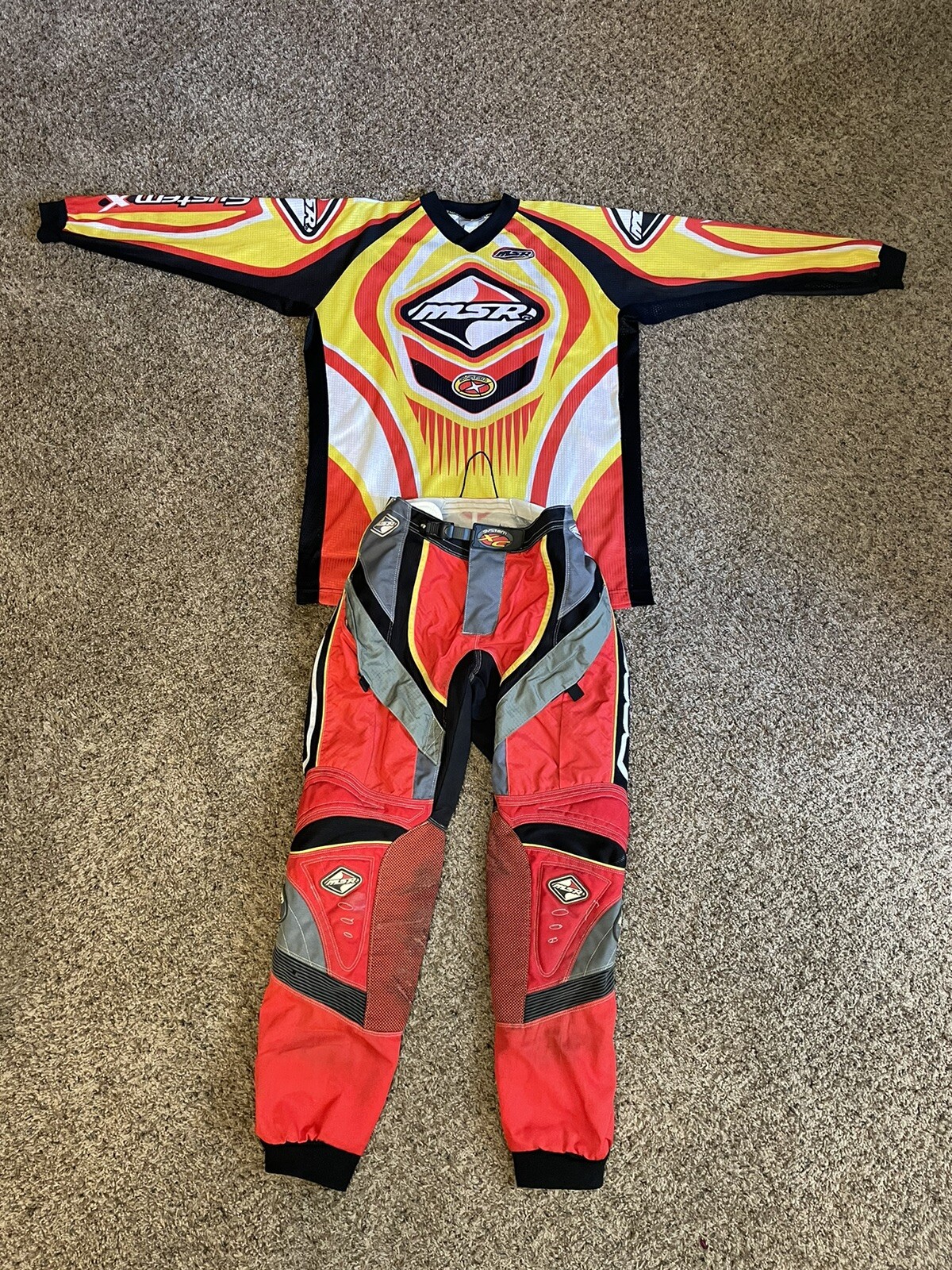 MSR RACING SUIT, SIZE 32” PANT, LARGE JERSEY MENS COMBO SET MX ATV OFF ...