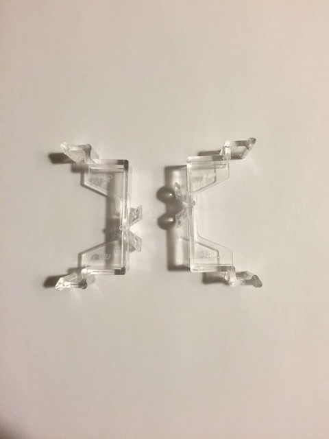 OEM LEVOLOR Kirsch Faux Wood Blind Clear Valance Clips One Pair 1.5 ...