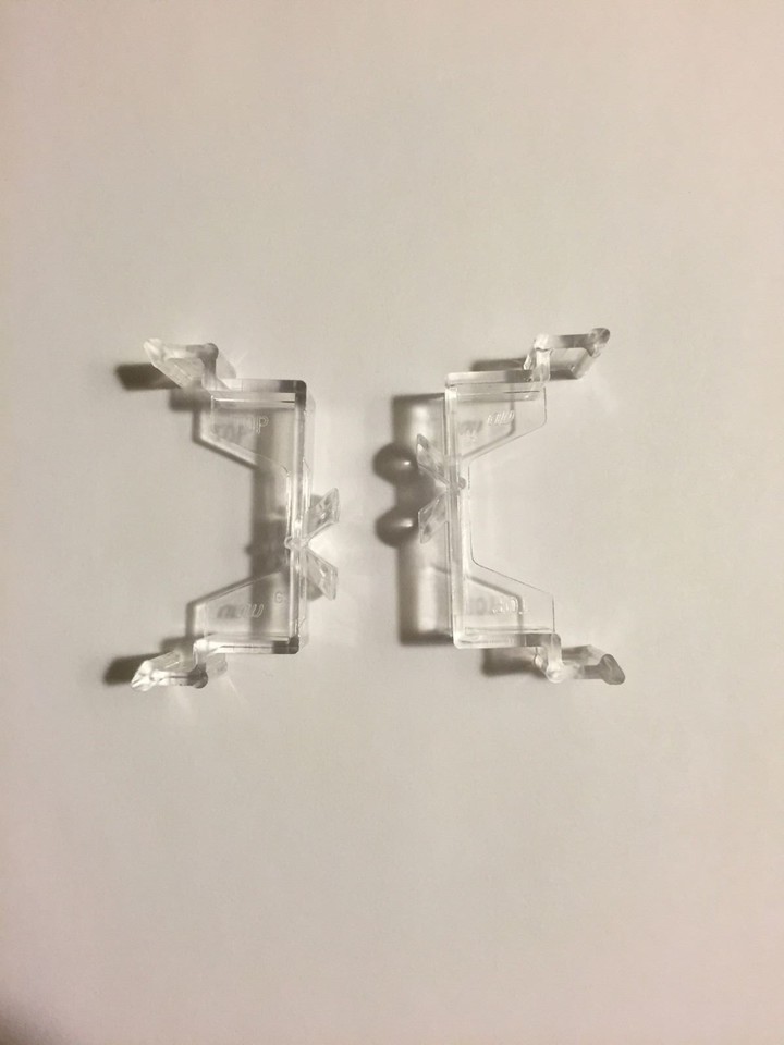 OEM LEVOLOR Kirsch Faux Wood Blind Clear Valance Clips One Pair 1.5 ...