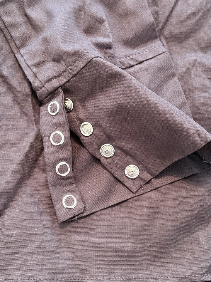 Gothic Style. Long Sleeve Press Stud Design Shirt By SpiralDirect. Size ...