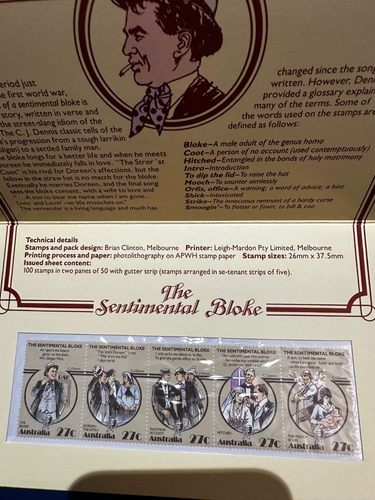 1983 Australian Folklore The Sentimental Bloke - Stamp pack | eBay ...
