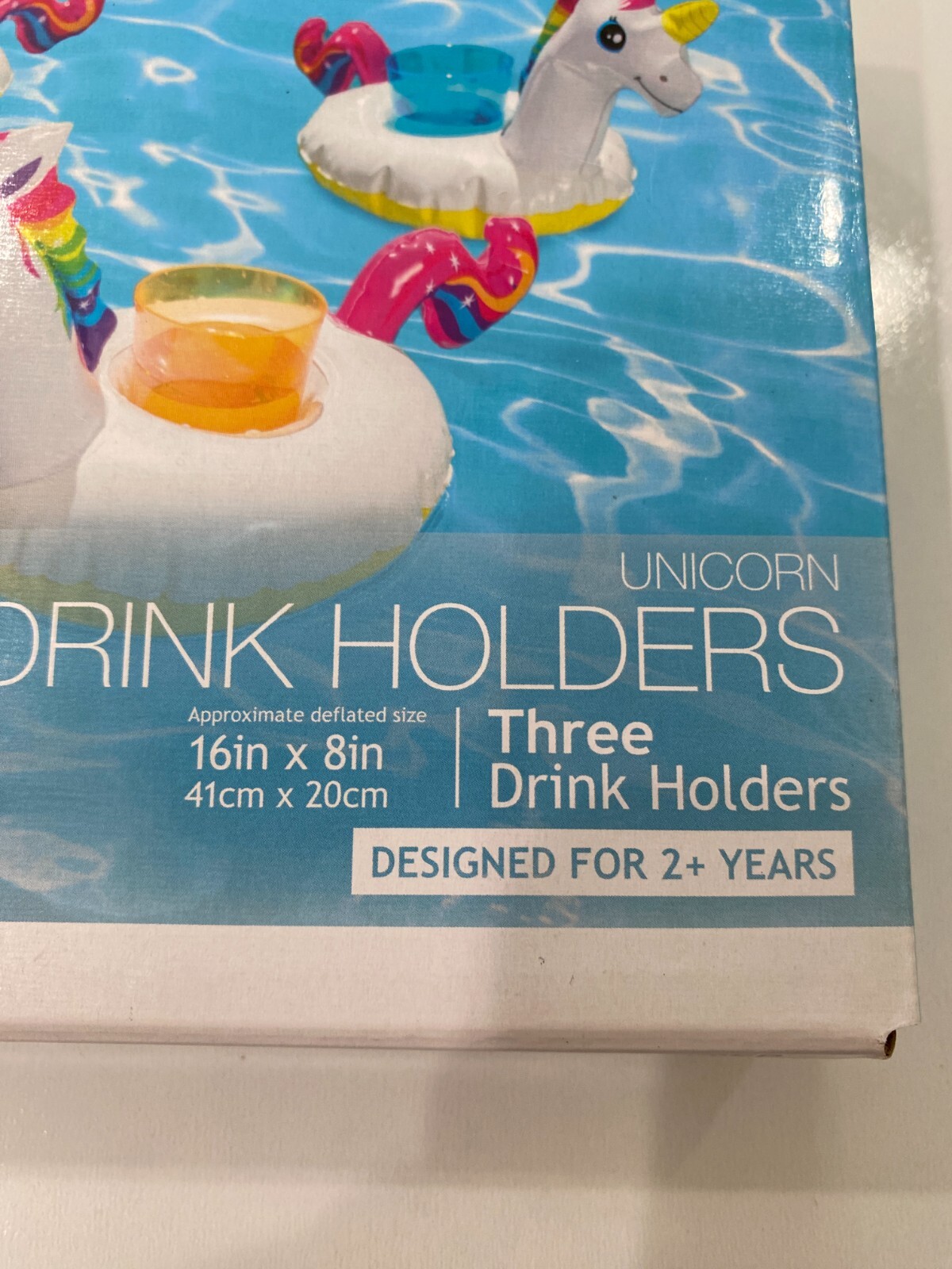 Intex Floating Pool Inflatable Unicorn Drink Holders 3 PACK Floaties ...