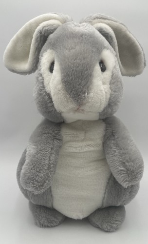 Vtg Russ Berrie TOBY White Gray Bunny Rabbit Easter Spring Plush 17 ...