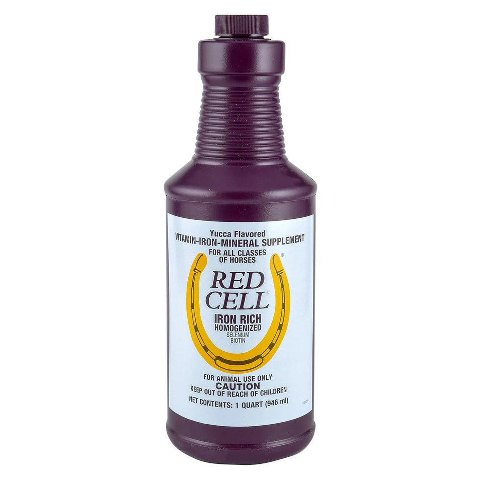Horse Health Red Cell Iron Rich Selenium Biotin Supplement (1 Quart or ...