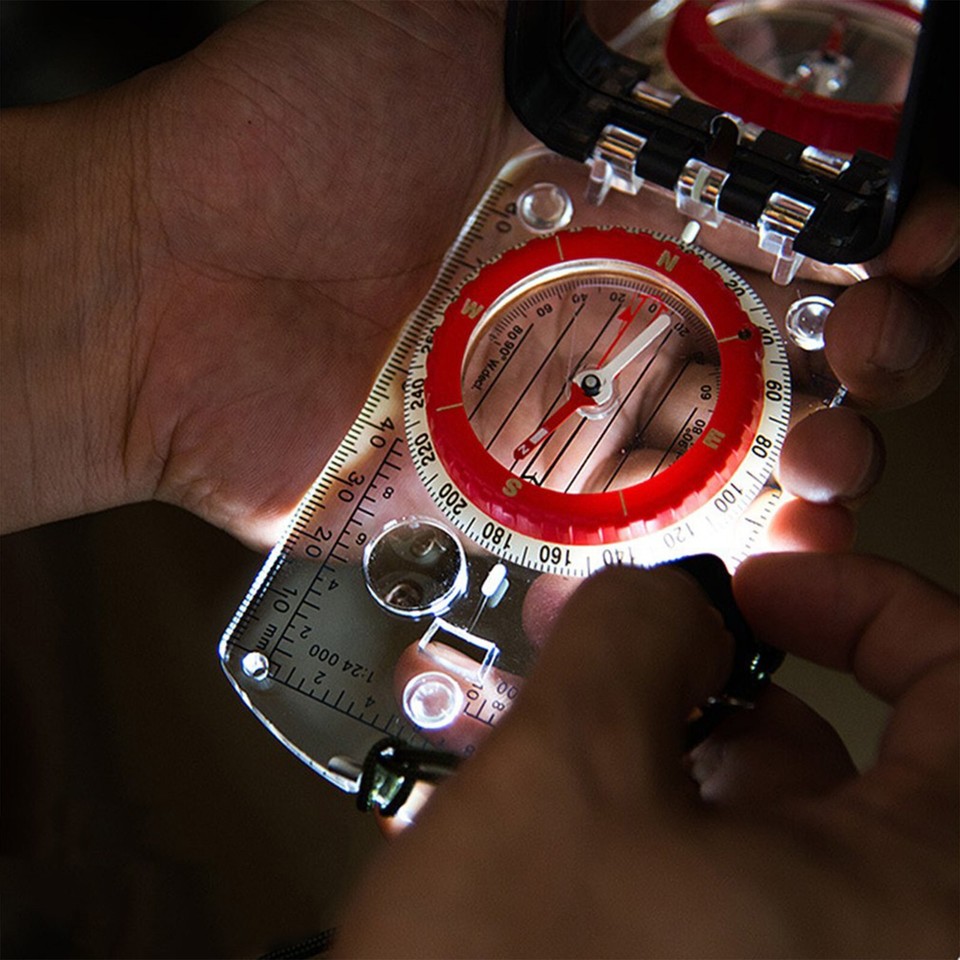 Sirius Survival Adjustable Declination Compass for Maps for Hiking ...