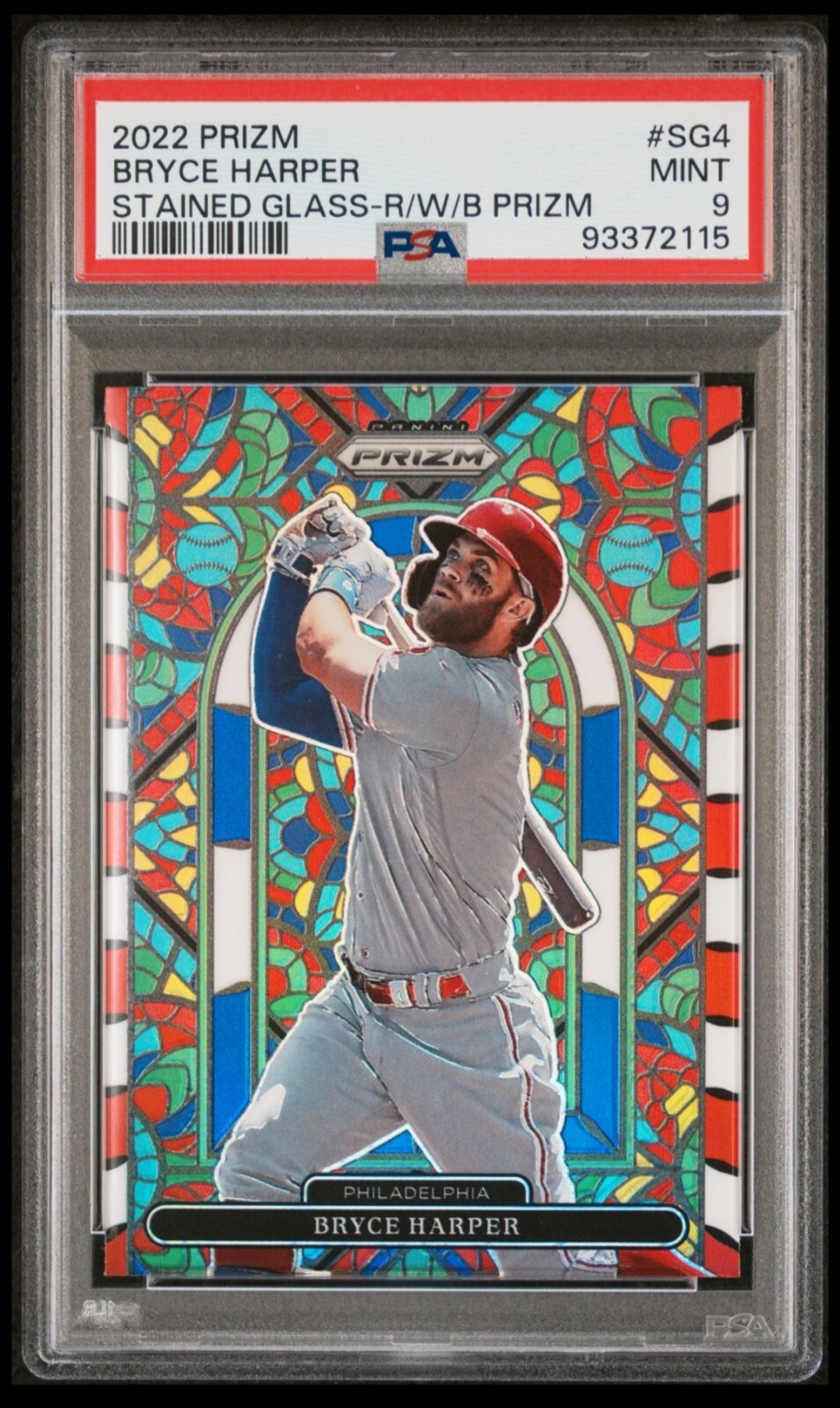 2022 Panini Prizm - Stained Glass Red White & Blue Prizm #SG-4 Bryce ...