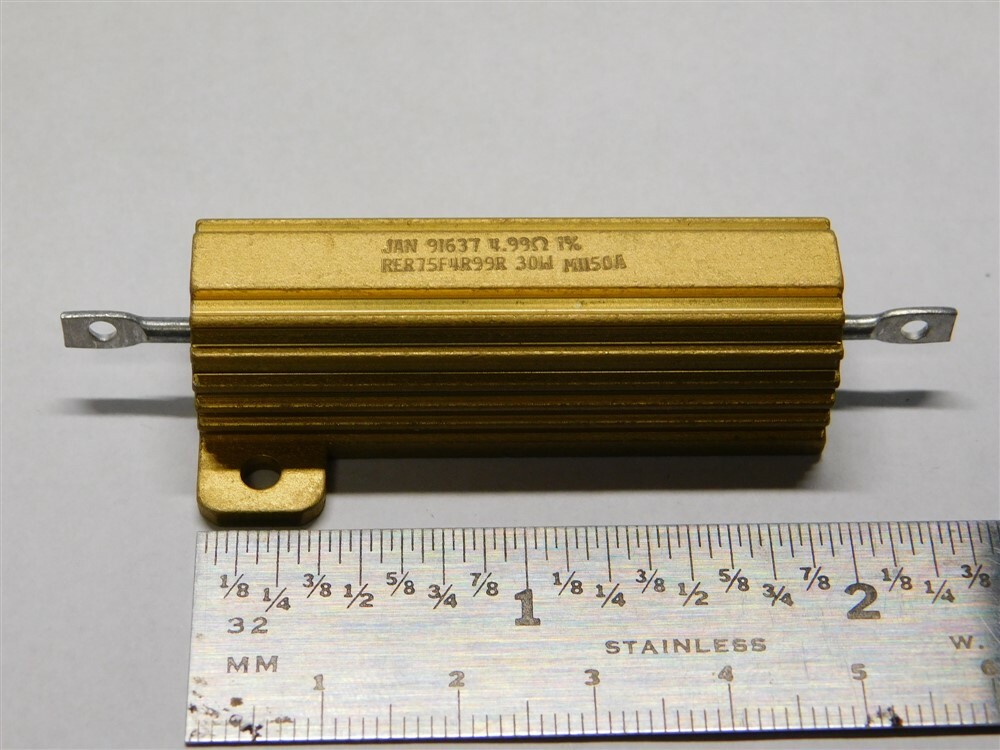 Mil-Spec Vishay RER75F4R99R 4.99 Ohm 30W 1% Aluminum Housed Power ...