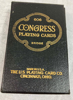 Antique 1928 20s Congress 606 Playing Cards Deck Bridge | eBay
