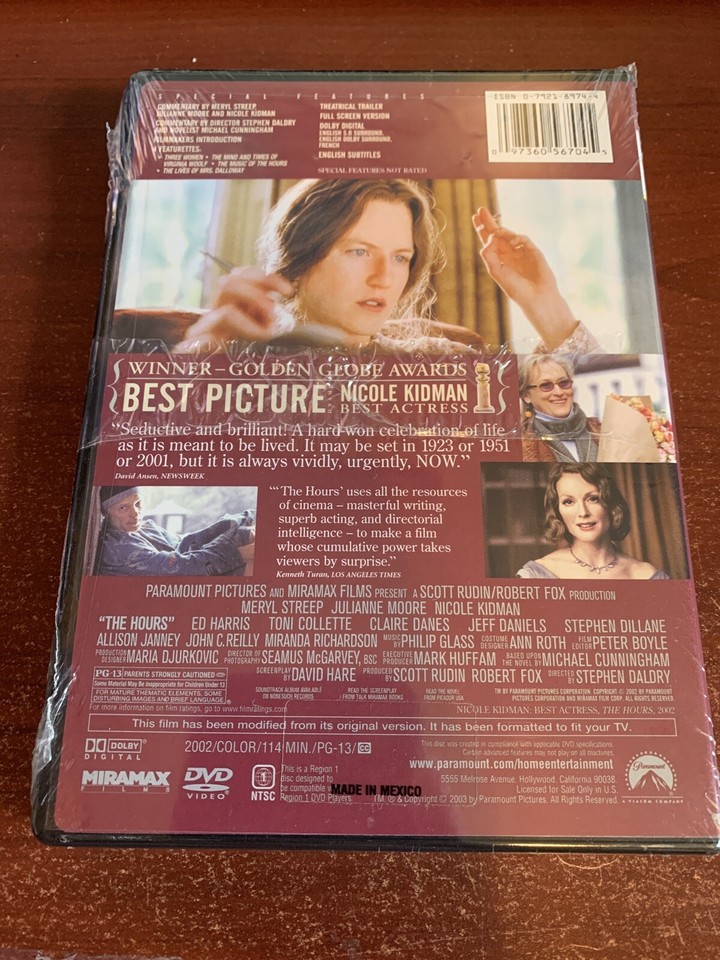 The Hours (DVD, 2003,Full Screen) 97360567045| eBay