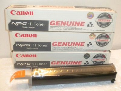 Canon NPG-11 Toner Cartridges ~ Lot of 3 ~ NIB ~ Genuine Black ~ No ...