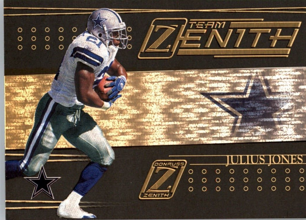 2005 Donruss Zenith Team Zenith GOLD /100 #TZ-4 Julius Jones - Dallas ...