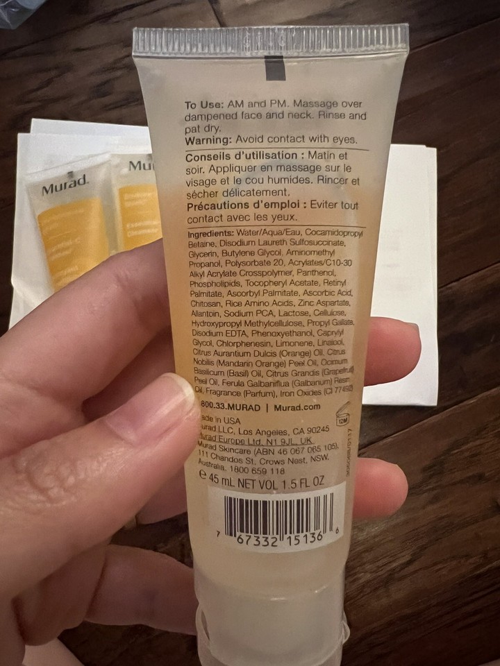 5x murad essential c cleanser | eBay