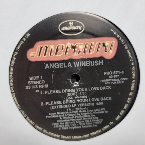 Angela Winbush Please Bring Your Love Back 12" Vinyl Record Single | eBay