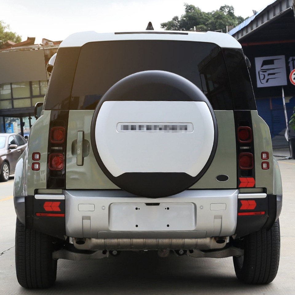 Fuji White Spare Tire Wheel Cover Accessories for Defender 110 90 130 ...