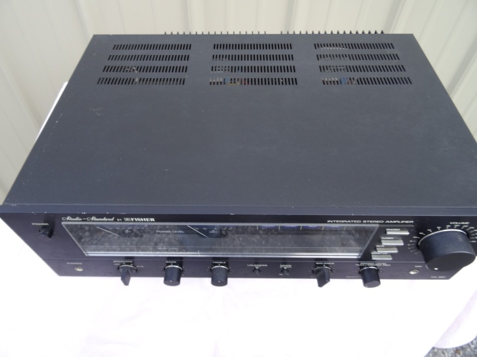Fisher CA-880 stereo integrated amplifier with analog watt meters | eBay
