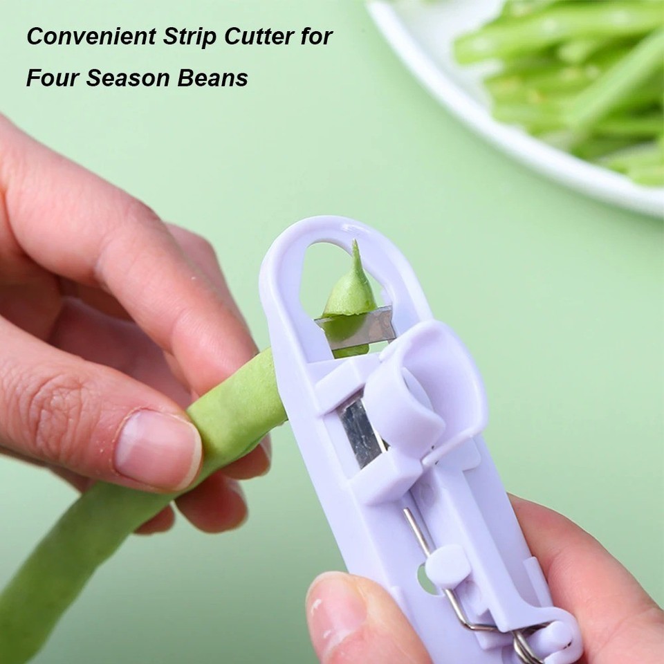 Kitchen Tools Runner Beans Peeler Bean Slicer Cutter Shredder Vegetable ...
