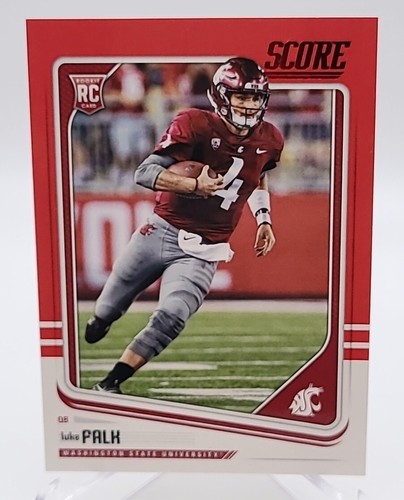 2018 Score #355 Luke Falk SP Red Parallel Rookie Card RC MINT | eBay