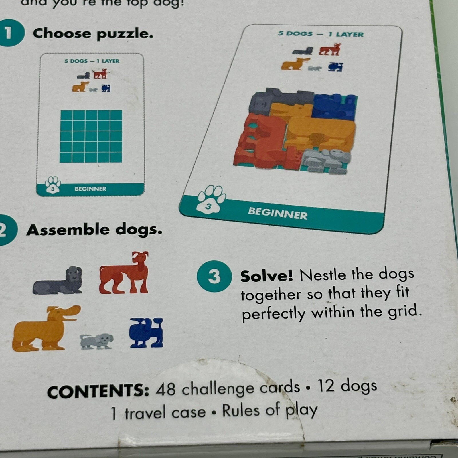 Brainwright Dog Pile the Pup Packing Puzzle Game Multi-Colored 48 ...