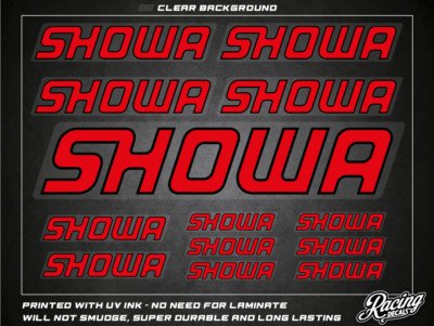 SHOWA Stickers/Decals - 13 High Quality Printed and Cut Stickers *Clear ...