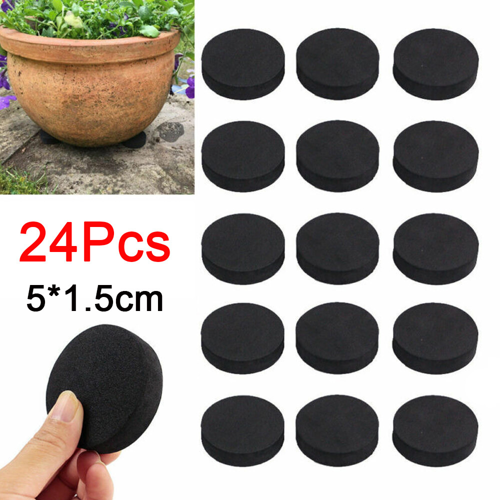 24pcs Flower Pot Feet Invisible Non-slip Flower Pot Rubber Riser Plant ...