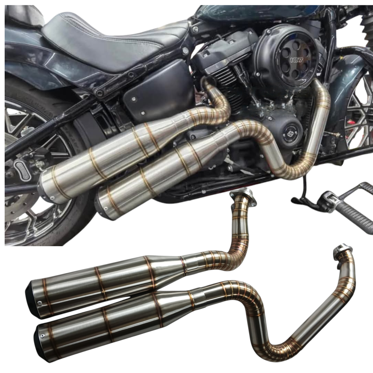 Custom Harley Davidson Exhaust Pipes