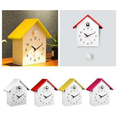 Cuckoo Clock Pendulum Bird House Wall Clock Kindergarten Decorative ...
