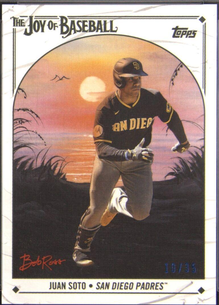 2023 Topps X Bob Ross The Joy of Baseball - Juan Soto #46 Titanium ...