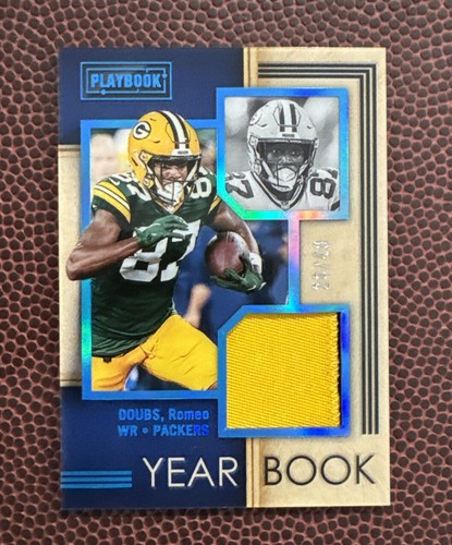 Romeo Doubs 2022 Panini Playbook Yearbook Rookie Patch SP /49 RC ...