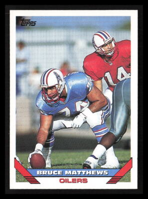 Bruce Matthews 1993 Topps #19 Houston Oilers | eBay