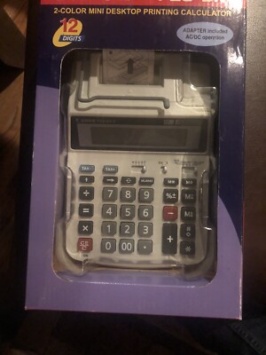 Cannon 2 Color Mini Desktop Printing Calculator | eBay