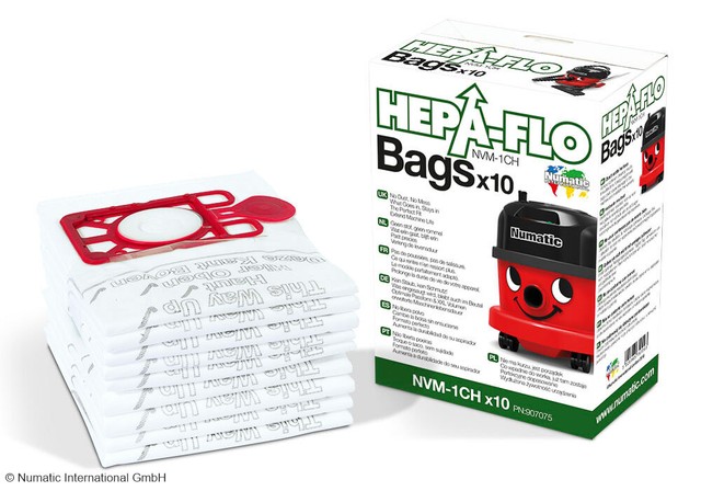 Numatic Nvm-1ah Hepa-flo-filterbeutel F. Rucksacksauger & Saugaggregate ...