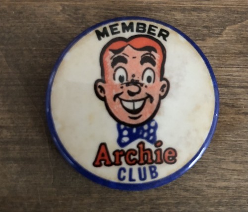 Vintage Archie Club Member Comic Cartoon Pinback Pin | eBay