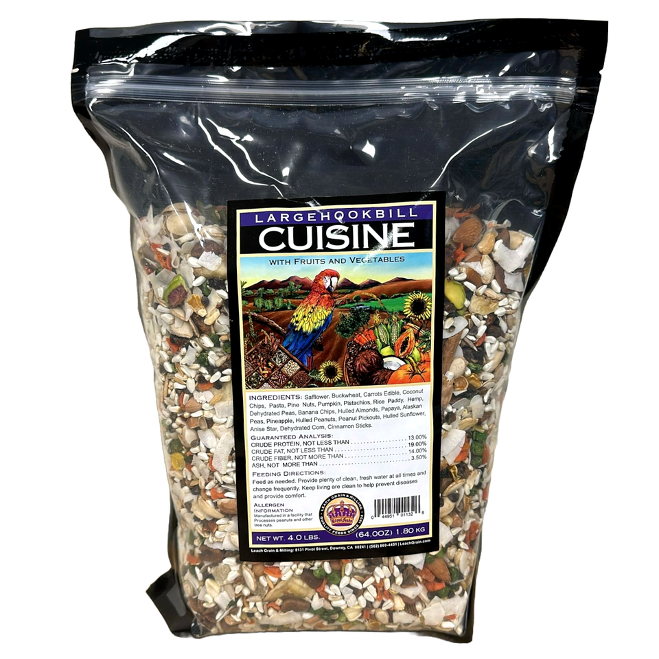 Royal Feeds Large Hookbill Cuisine - Bird Food for Large Parrots (4 lbs ...
