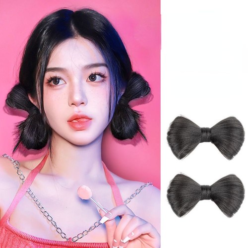 Design Hip Hop Fluffy Hair Bun Wig Hairpin Hair Styling Tools Wig Hair ...