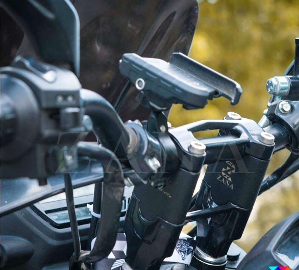 "VERTICAL HANDLEBAR RISER, BLACK" FIT FOR BAJAJ DOMINAR 250 & 400 | eBay