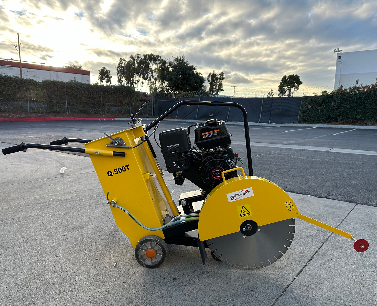 14HP 20" Walk Behind Asphalt Concrete Floor Cut Saw w/Blade 420cc Gas ...