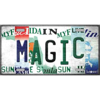 Magic Strip Art Novelty Metal License Plate Tag Tag LP-13232 | eBay
