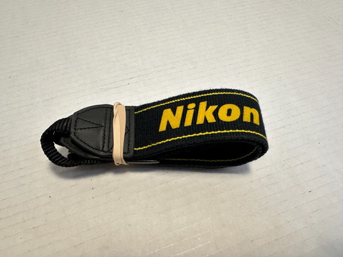 Genuine NIKON CAMERA NECK STRAP AN-DC1 Black / Yellow for DSLR / SLR | eBay