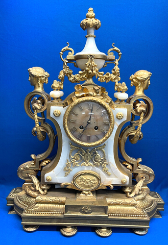 Rare Antique 1885 French J. Marti Egyptian Revival Mantel Clock | eBay