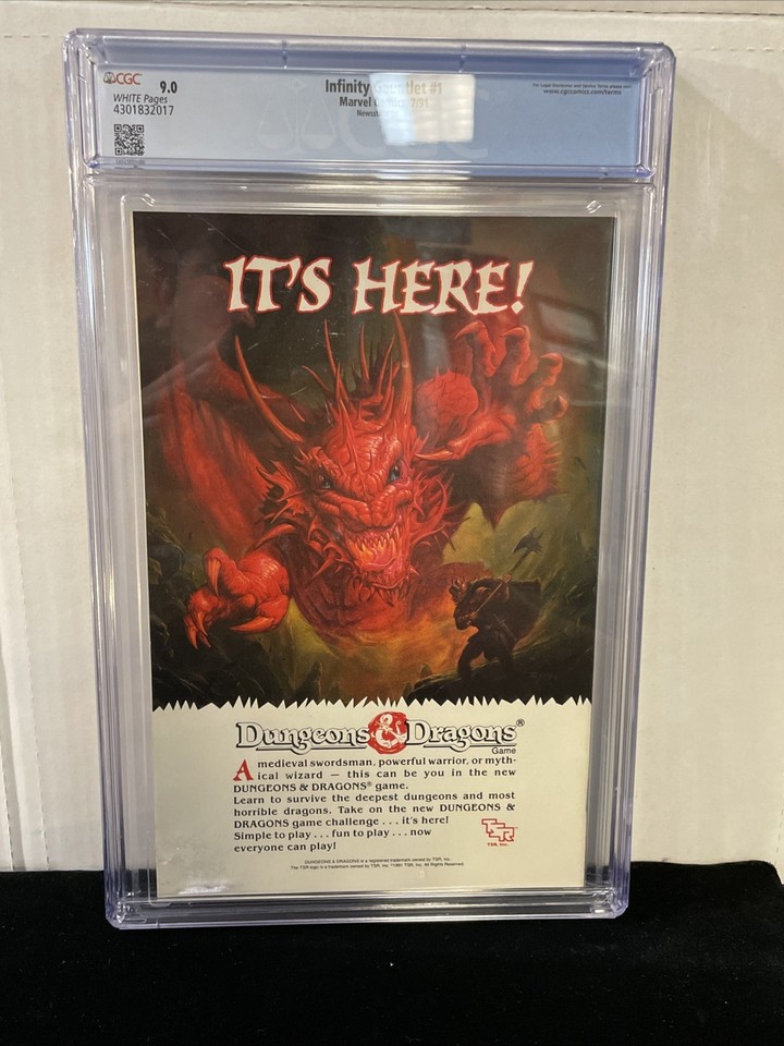 Marvel Comics Infinity Gauntlet #1 (1991) CGC 9.0 | eBay