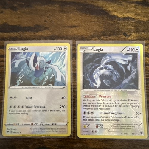 2x Pokemon Rare Lugia Card Bundle - XY Fates Collide and vivid voltage ...
